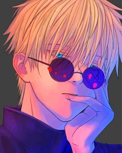 Gojo Satoru Jujutsu Kaisen Anime - 5D Diamond Painting - Diamond Paint UK